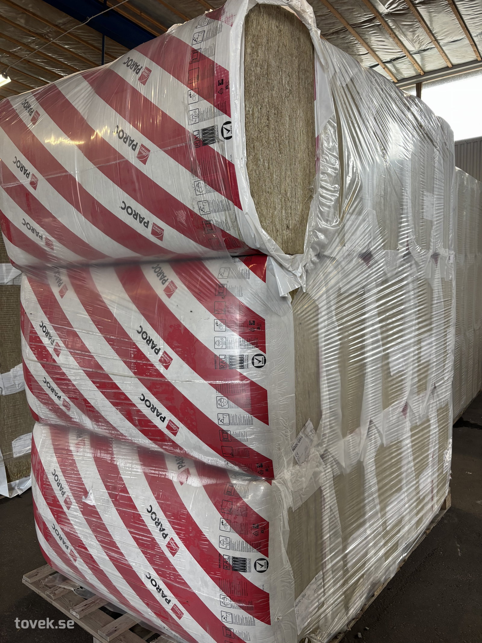 Paroc Extra Vägg/Bjälklag 810x1500x45, ca255,15m2 | Toveks Auktioner ...