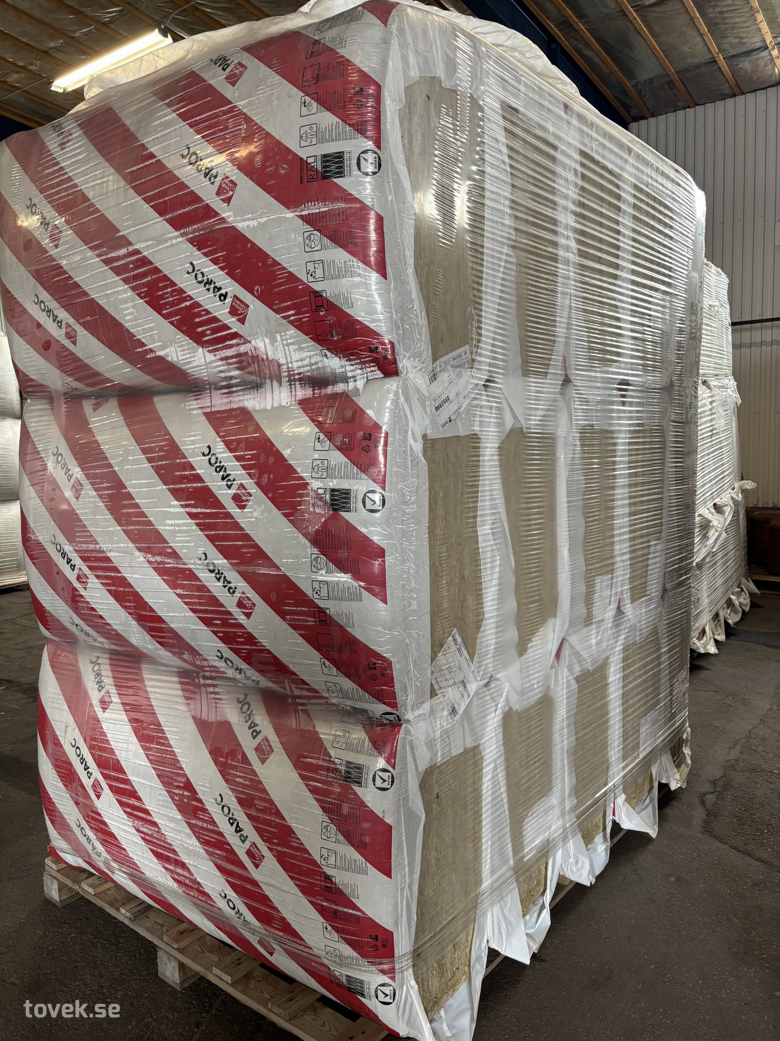 Paroc Extra Vägg/Bjälklag 810x1500x45, ca255,15m2 | Toveks Auktioner ...