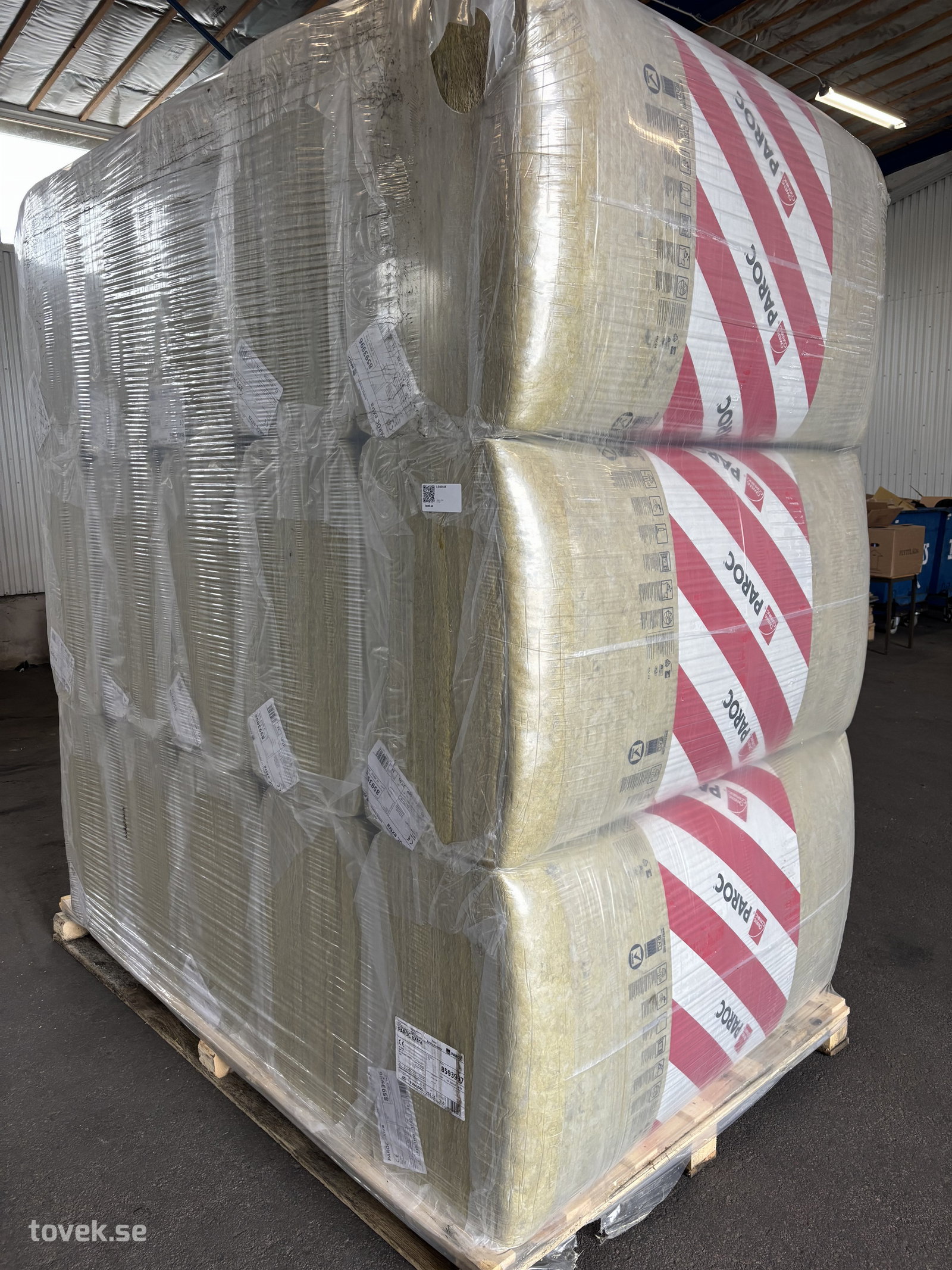Paroc Extra Vägg/Bjälklag 810x1500x45, ca255,15m2 | Toveks Auktioner ...